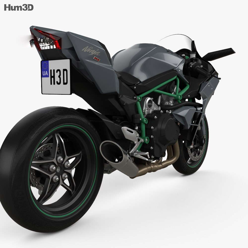 Kawasaki Ninja H2 R 2015 3D model - Download Motorcycle on 3DModels.org