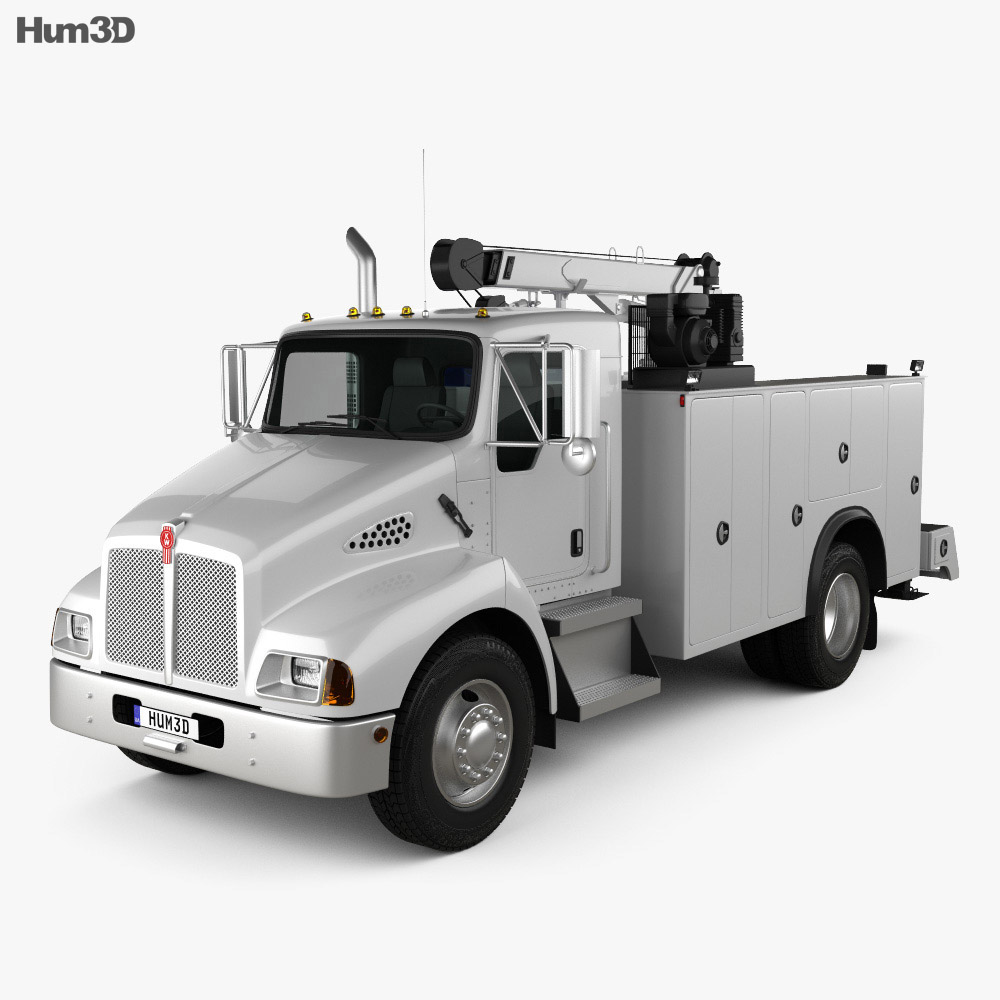 Kenworth T300 Heavy Service Truck 2016 3D model - Download Truck on ...