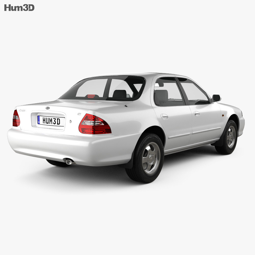 Kia Clarus 2000 3D model - Download Sedan on 3DModels.org