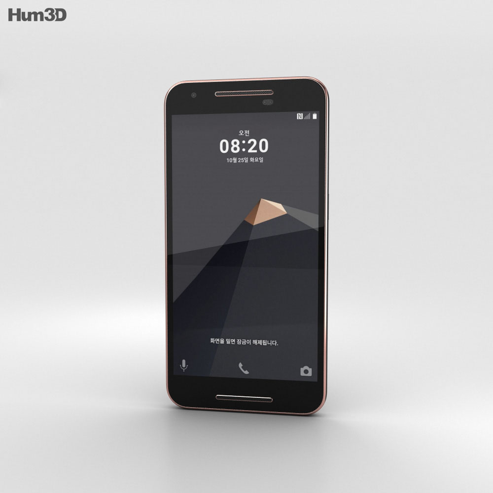 LG U Black 3D model - Download Phones on 3DModels.org
