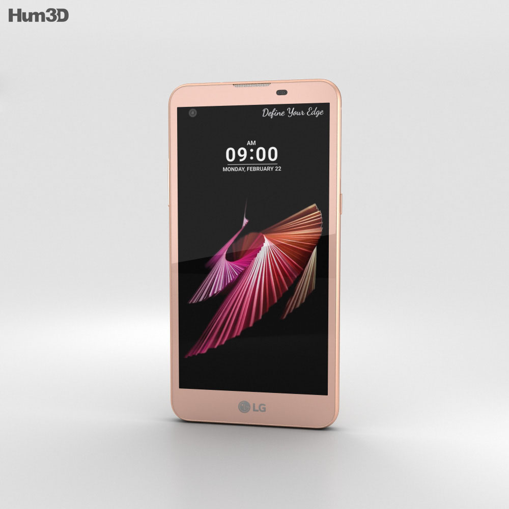 LG X Screen en Oro Rosa Modelo 3D - Descargar Teléfonos on 3DModels.org