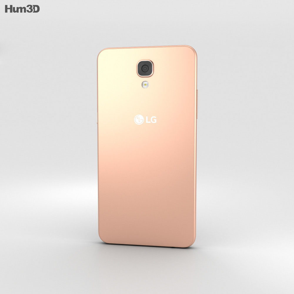 LG X Screen en Oro Rosa Modelo 3D - Descargar Teléfonos on 3DModels.org