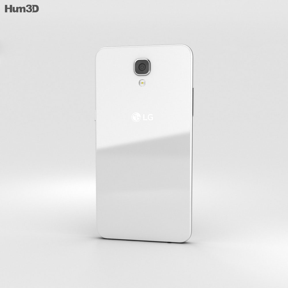 LG X Screen White 3D model - Download Phones on 3DModels.org
