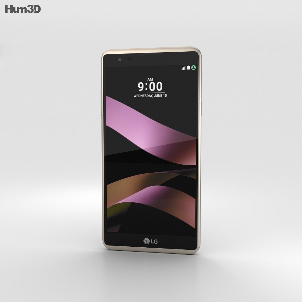 LG X Style Gold 3D模型 - 下载 智能手机 on 3DModels.org