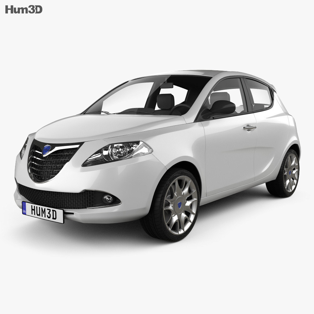 Lancia Ypsilon 2014 3D model - Download Hatchback on 3DModels.org