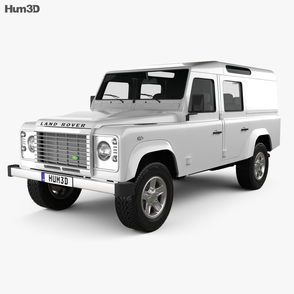 Land Rover Defender 110 Utility Wagon 2014 3D model - Download ...