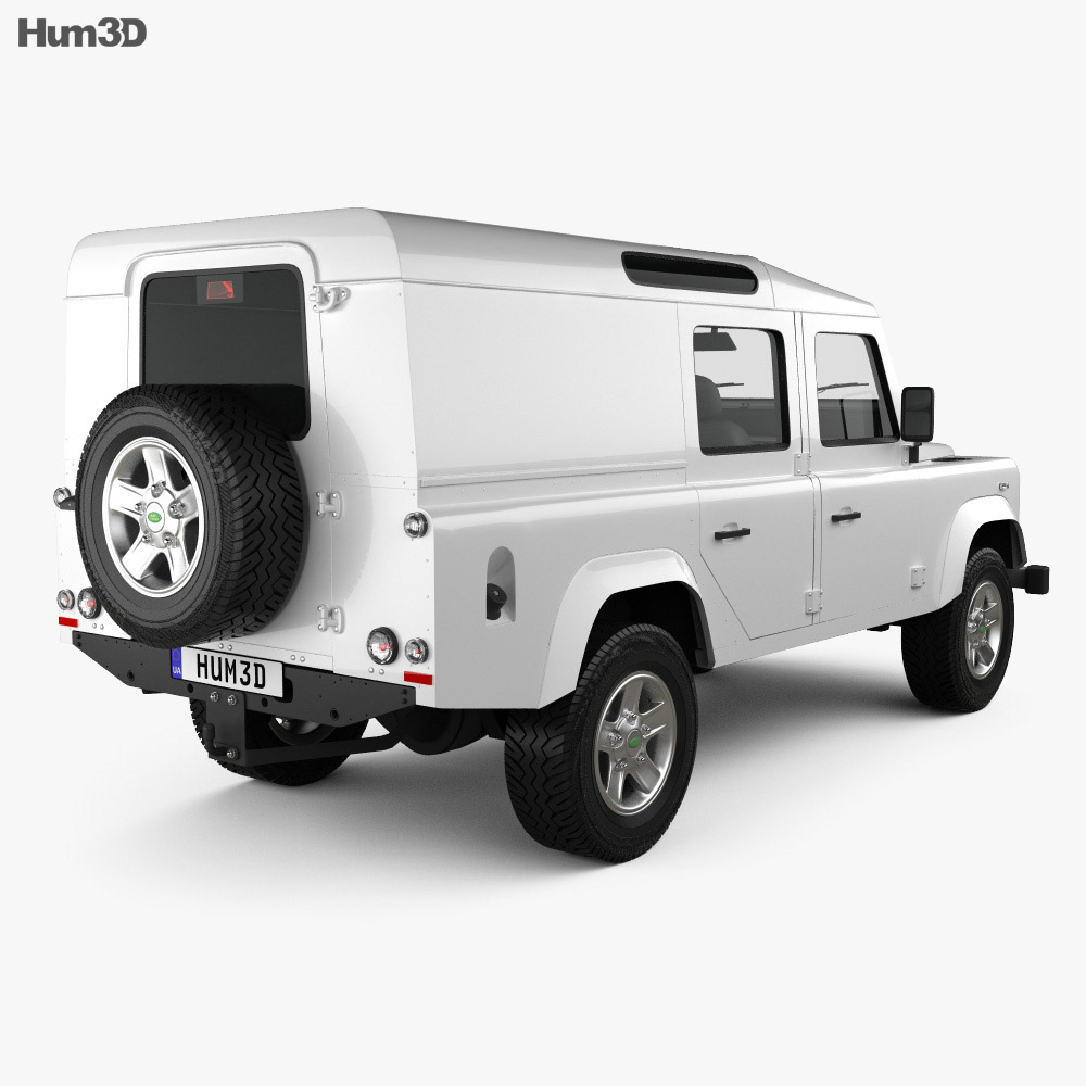 Land Rover Defender 110 Utility Wagon 2014 3D model - Download ...