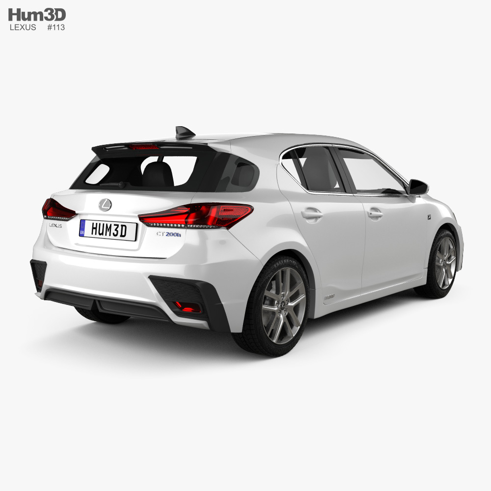 Lexus CT F-sport 2020 Modelo 3D - Baixar Hatchback no 3DModels.org