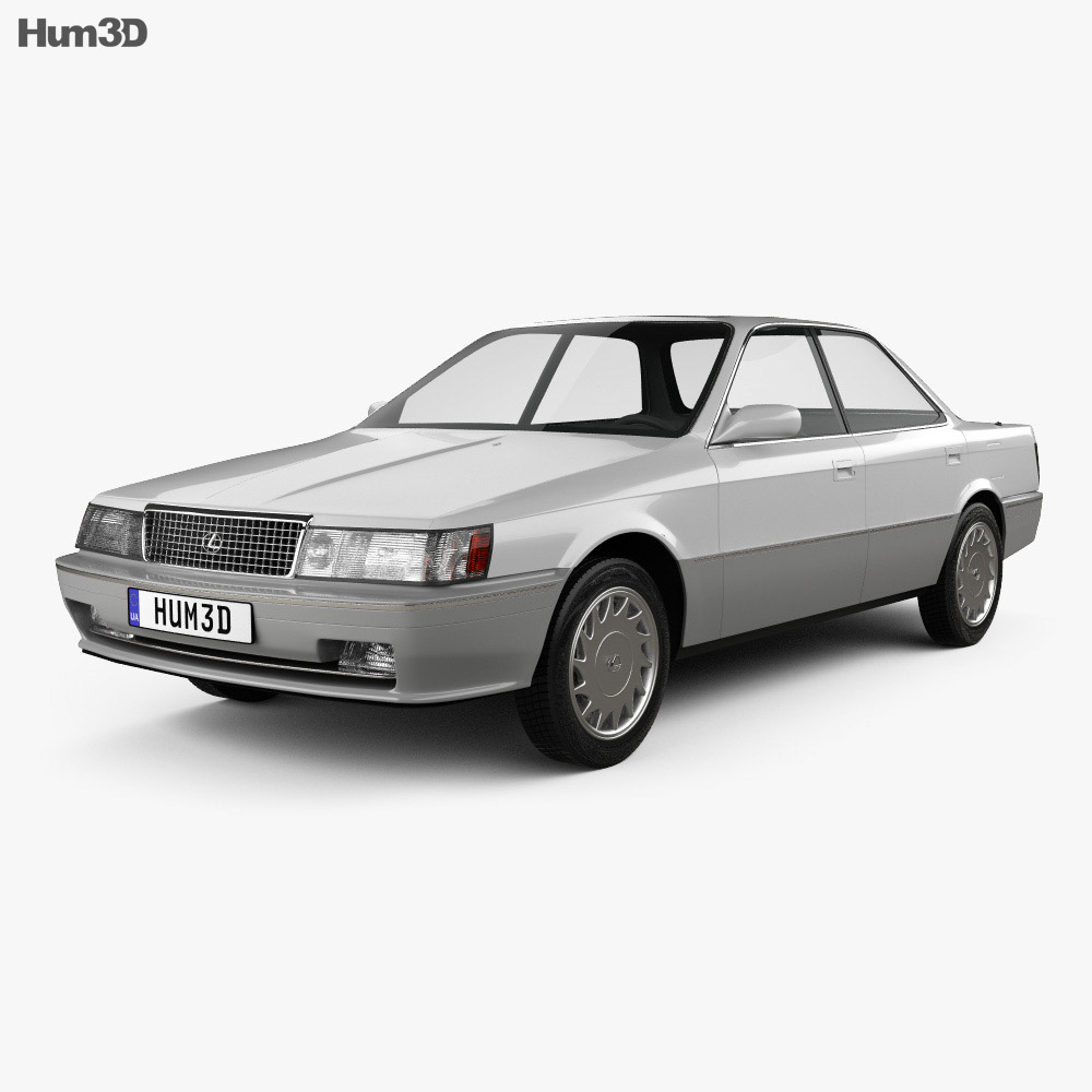 Lexus ES 1991 3D model - Download Sedan on 3DModels.org