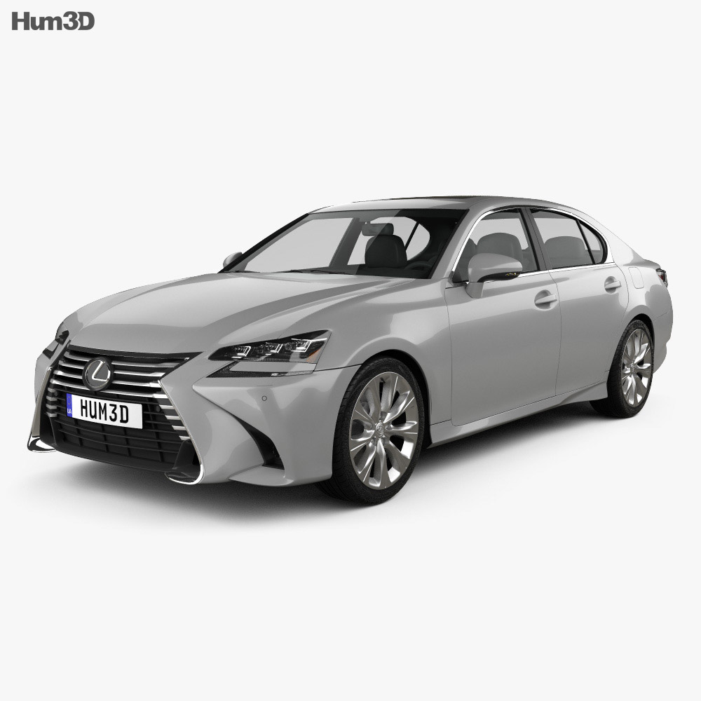 Lexus GS 350 2018 3D model - Download Sedan on 3DModels.org