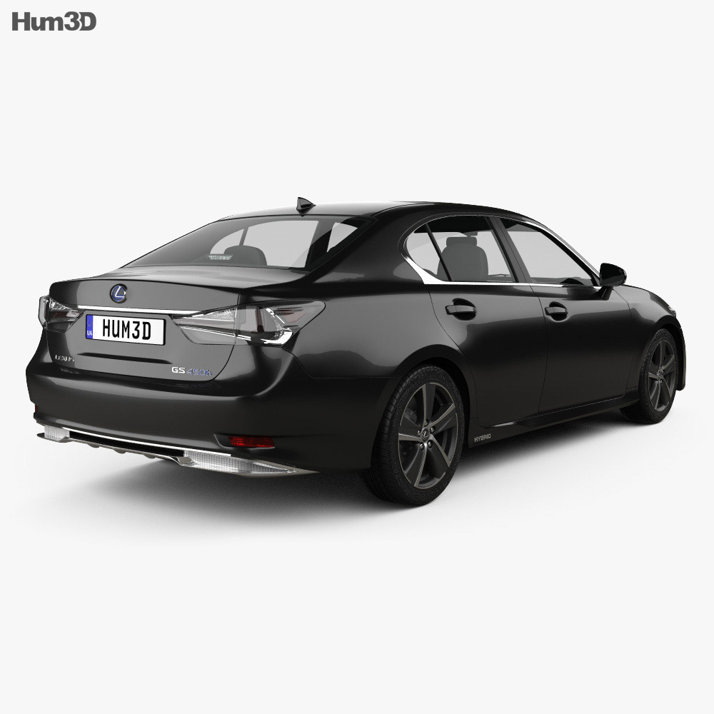Lexus GS hybrid 2018 3D model - Download Sedan on 3DModels.org