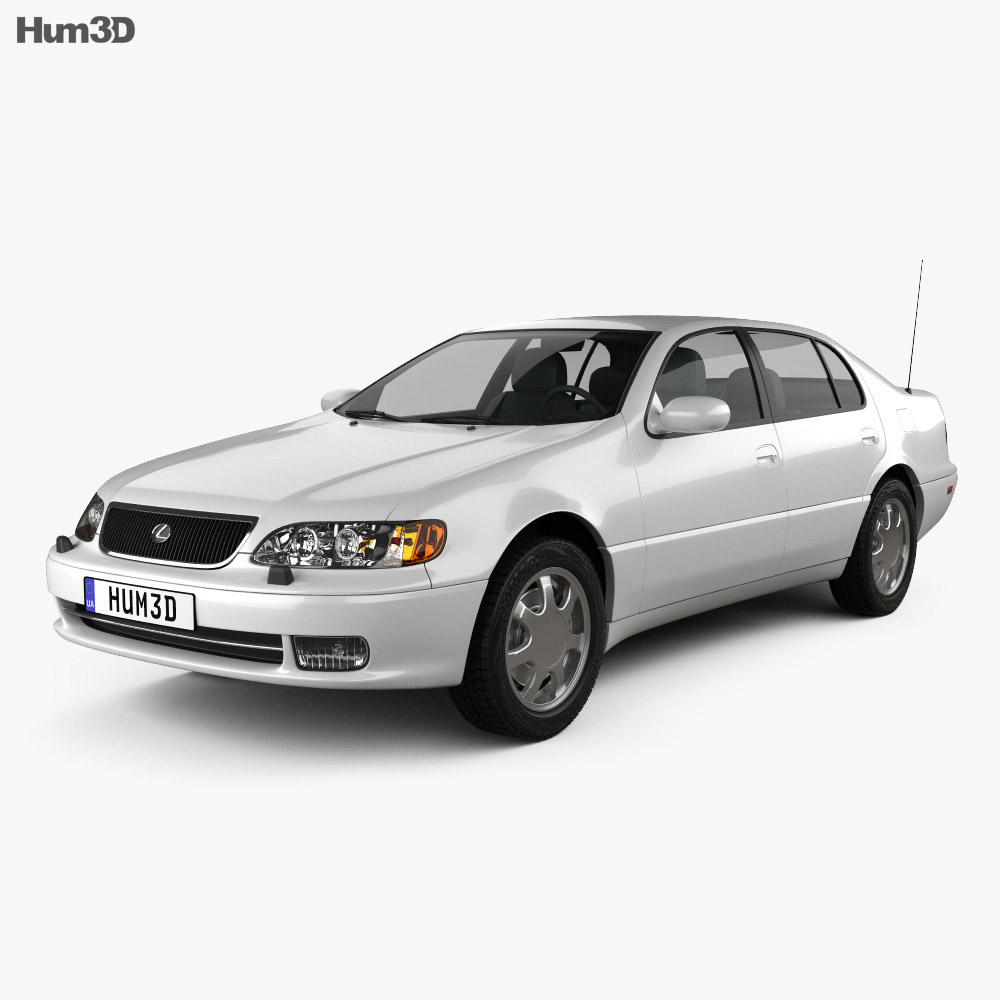 Lexus GS (S140) 1997 3D model - Download Sedan on 3DModels.org