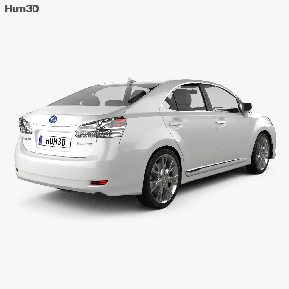 Lexus HS 2017 3D model - Download Sedan on 3DModels.org