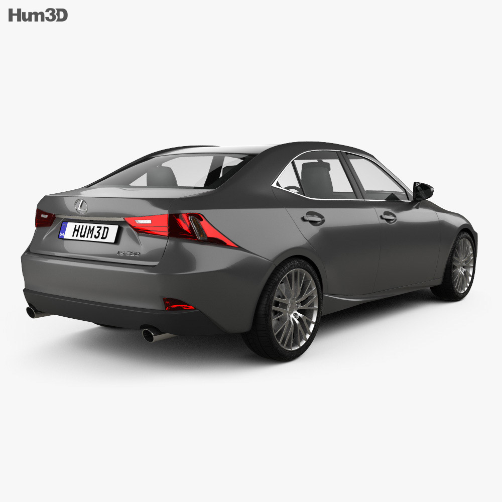 Lexus IS (XE30) 2016 3D model - Download Sedan on 3DModels.org