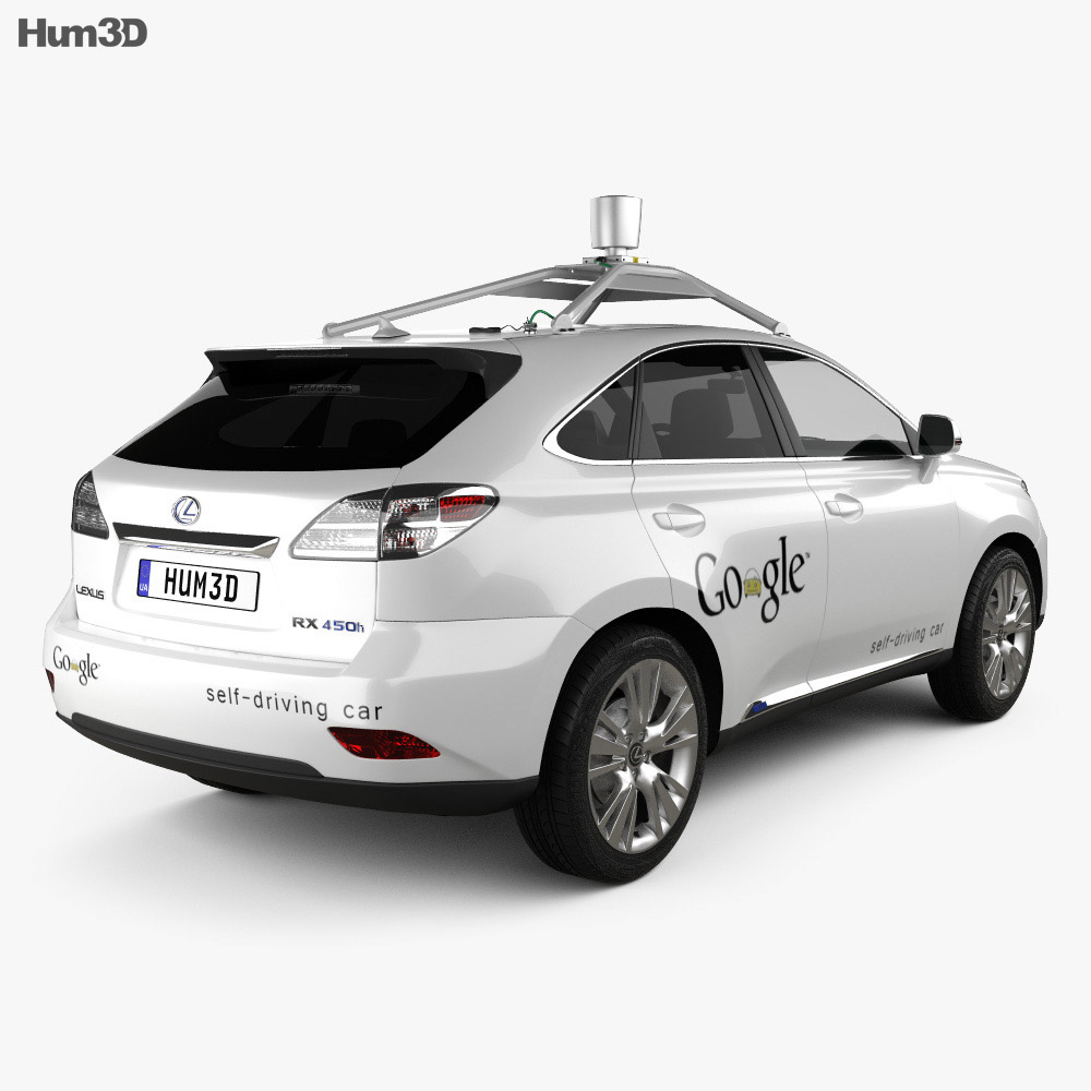 Lexus RX Google Self-driving 2015 3D model - Download Crossover SUV on ...
