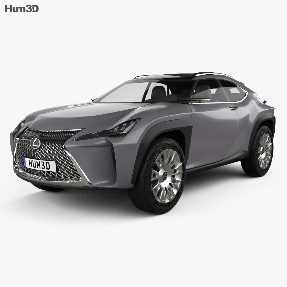 Lexus UX Concept 2017 3D model - Download Crossover SUV on 3DModels.org
