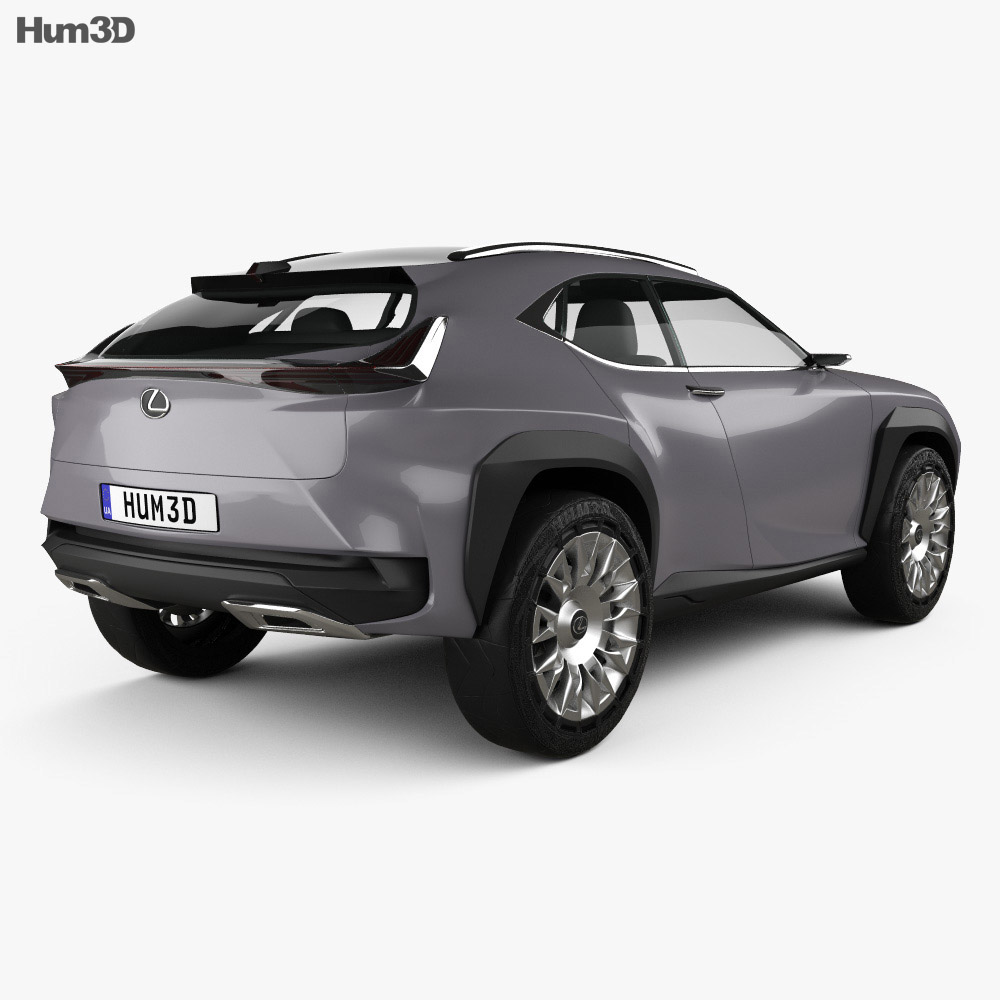 Lexus UX Concept 2017 3D model - Download Crossover SUV on 3DModels.org
