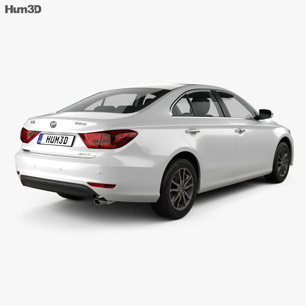 Lifan 820 with HQ interior 2018 3D model - Download Sedan on 3DModels.org