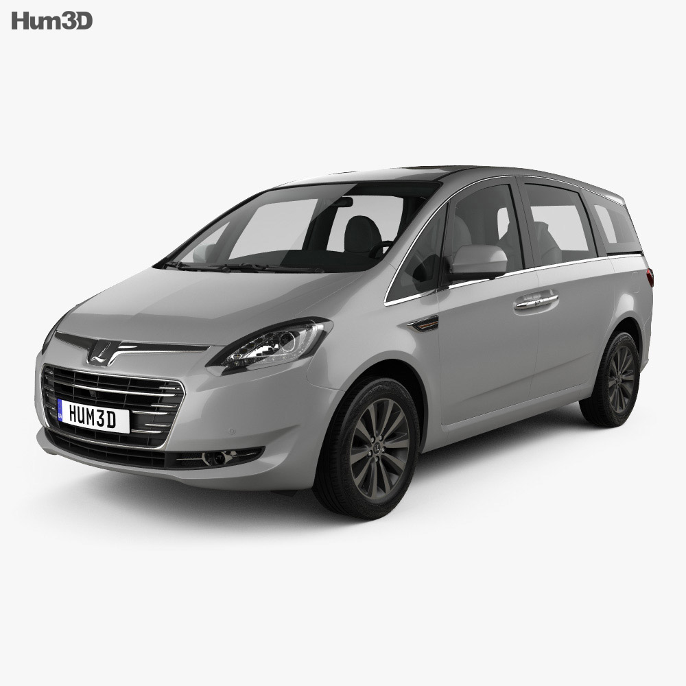 Luxgen M7 2015 3D model - Download Van on 3DModels.org