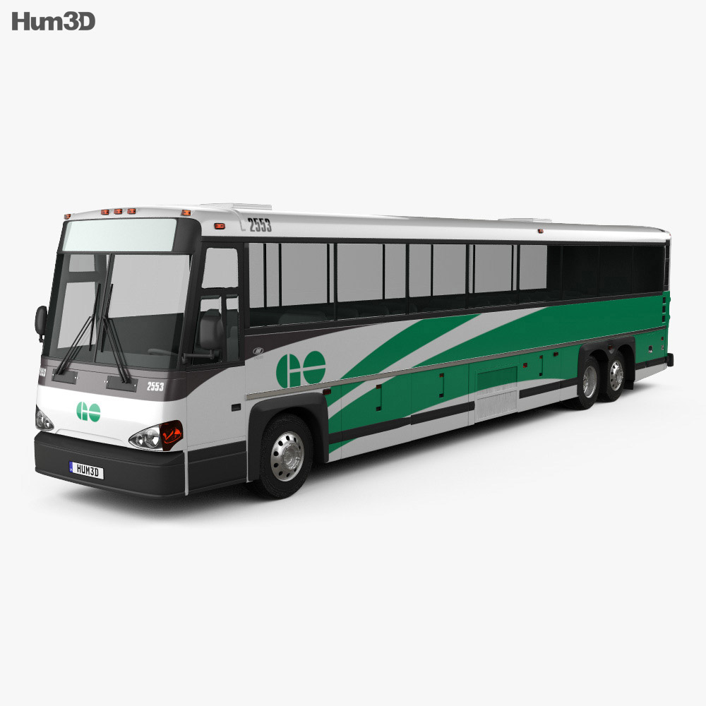 MCI D4500 CT Transit Bus 2008 3D model - Download Bus on 3DModels.org