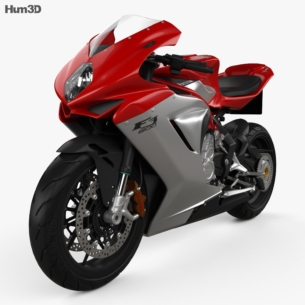 MV Agusta F3 800 2014 3D model - Download Motorcycle on 3DModels.org