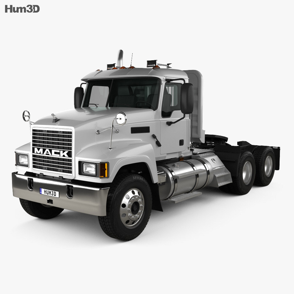 Mack CH613 Tractor Truck 2010 3D model - Download Truck on 3DModels.org