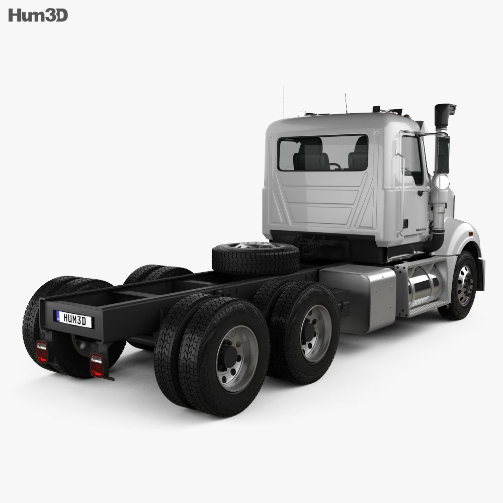 Mack Trident Axle Forward Day Cab Chasis de Camión 2016 Modelo 3D ...