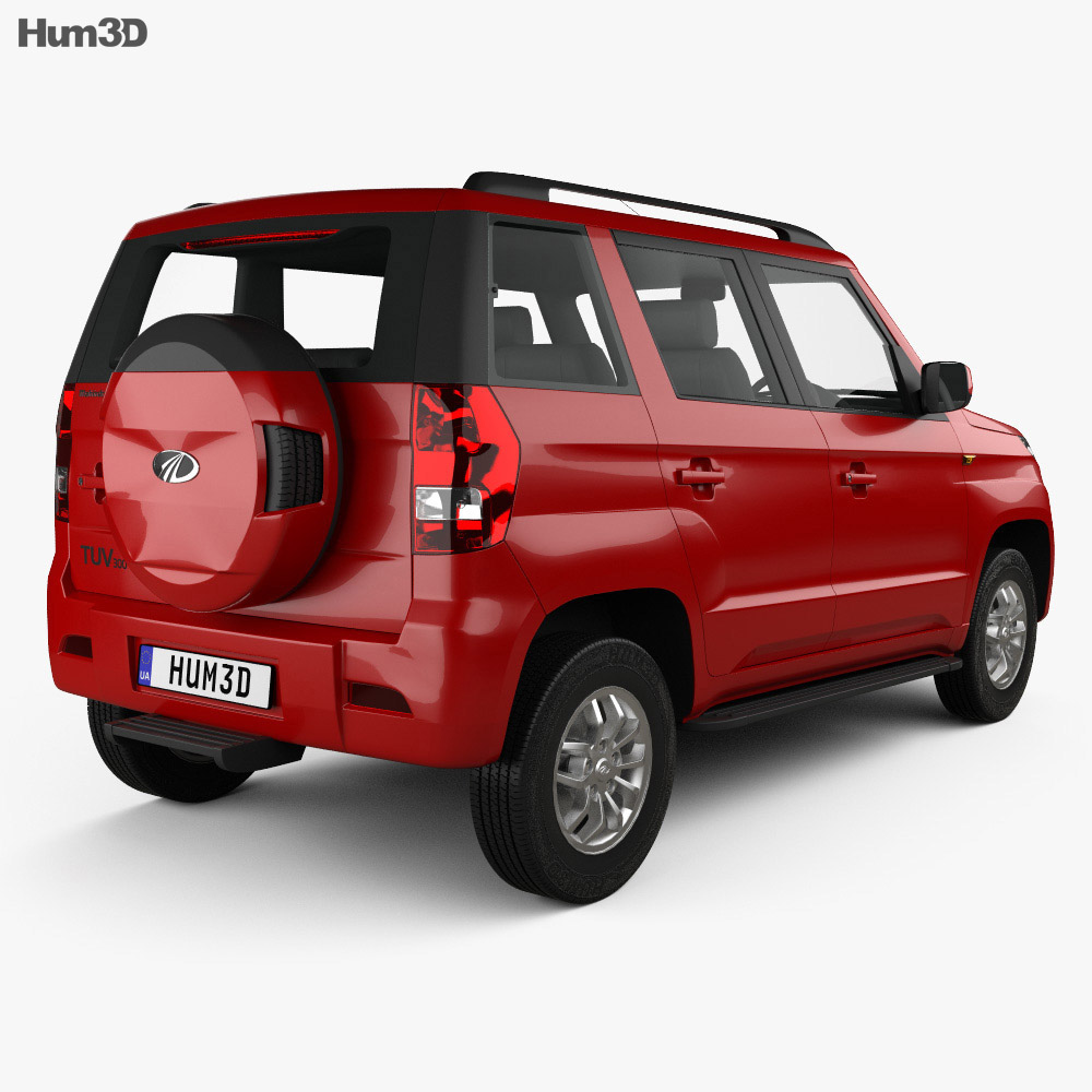 Mahindra TUV300 2018 3D model - Download Crossover SUV on 3DModels.org