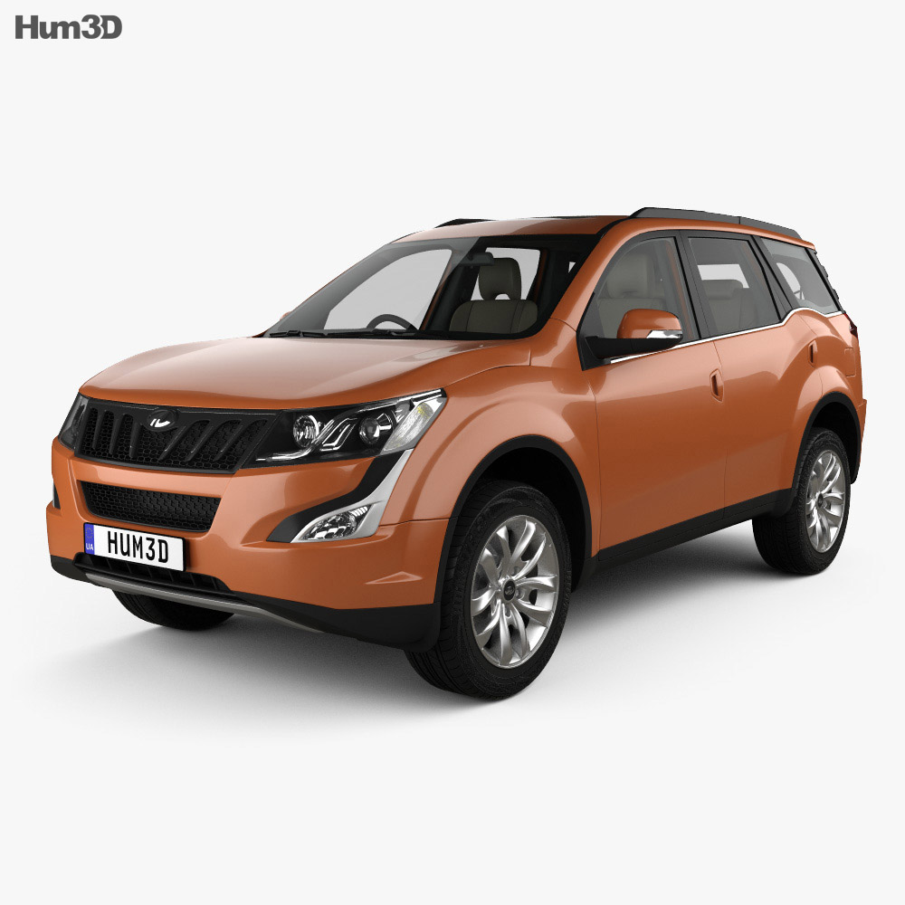 Mahindra XUV 500 with HQ interior 2018 3D model - Download Crossover ...