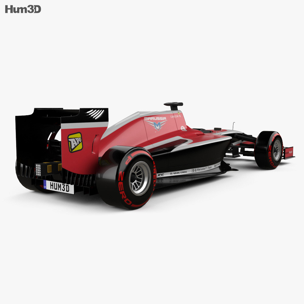 Marussia MR03 2014 3D model - Download Sports car on 3DModels.org