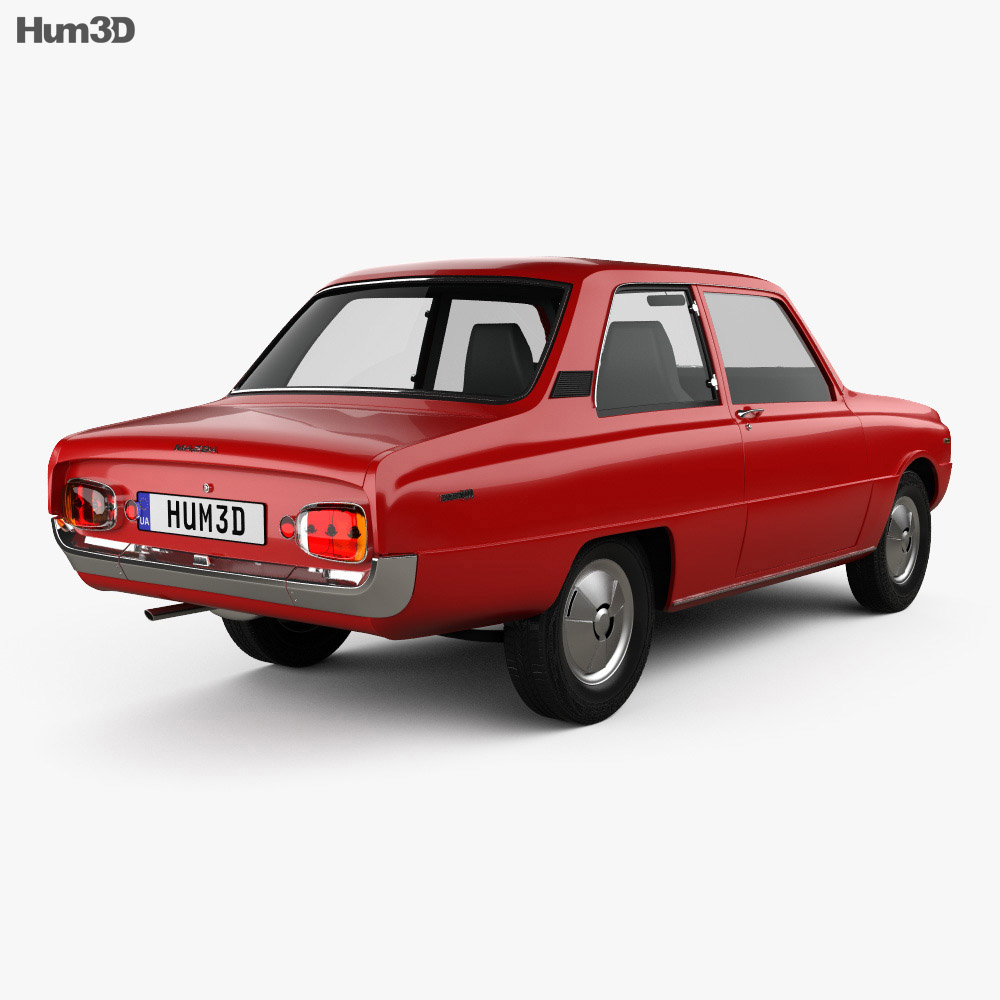 Mazda 1000 1973 Modelo 3D - Descargar Sedan activado 3DModels.org