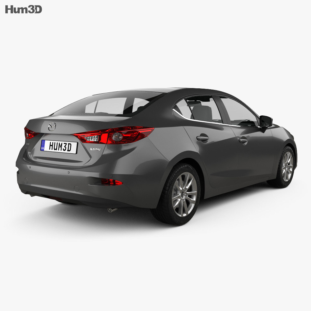 Mazda 3 BM sedan 2020 3D model - Download Sedan on 3DModels.org