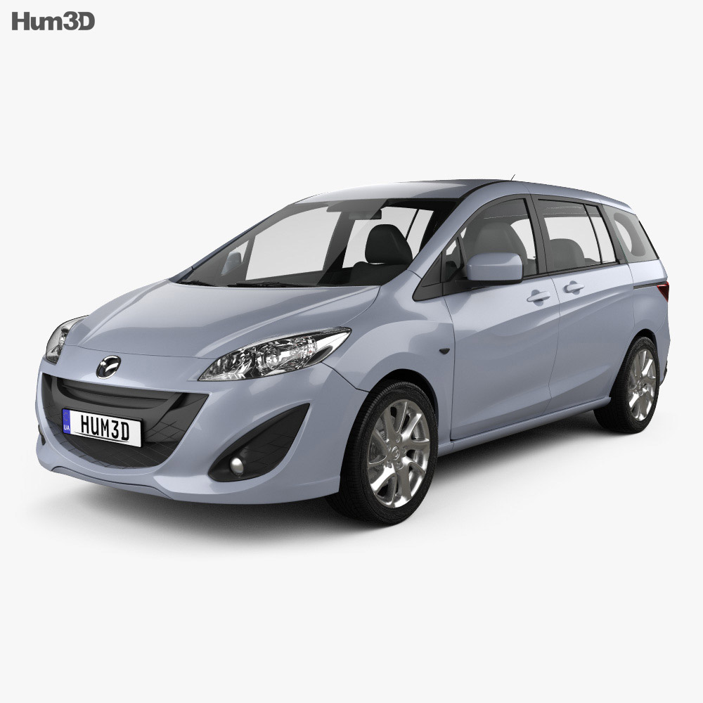 Mazda 5 (Premacy) 2011 3D model - Download Van on 3DModels.org