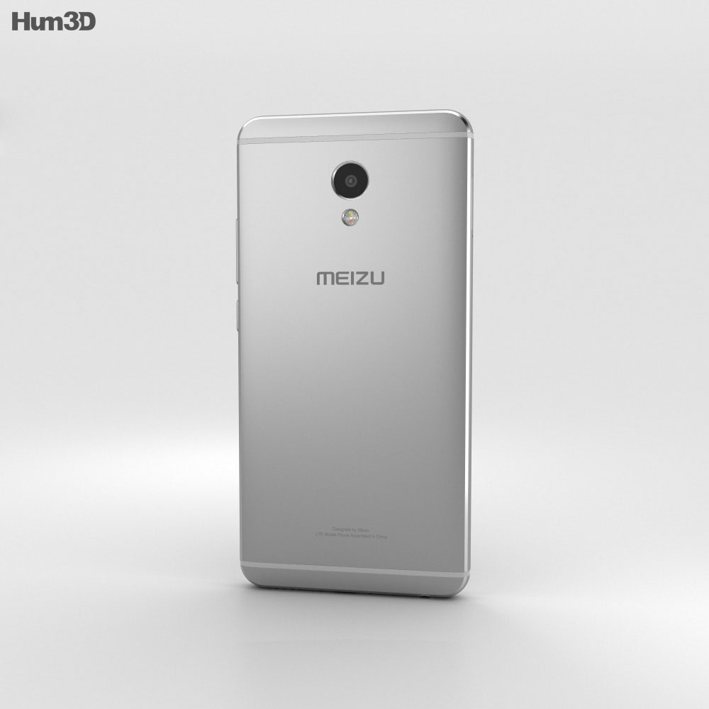 Meizu M3E Silver 3D model - Download Phones on 3DModels.org