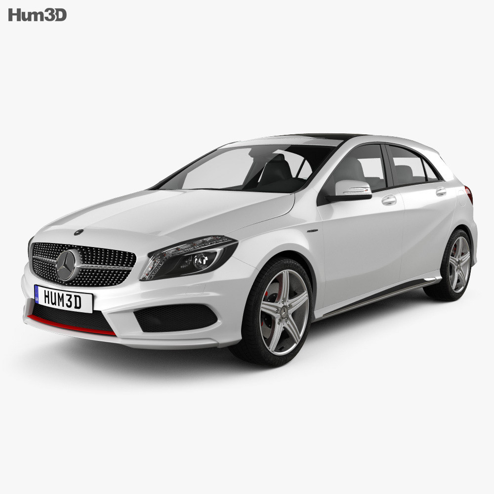Mercedes-Benz A-class 2015 3D model - Download Hatchback on 3DModels.org