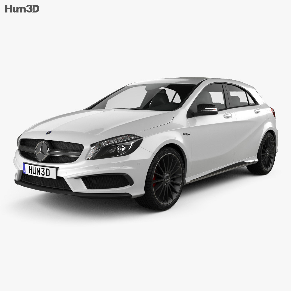 Mercedes-Benz A-class AMG 2016 3D model - Download Hatchback on ...