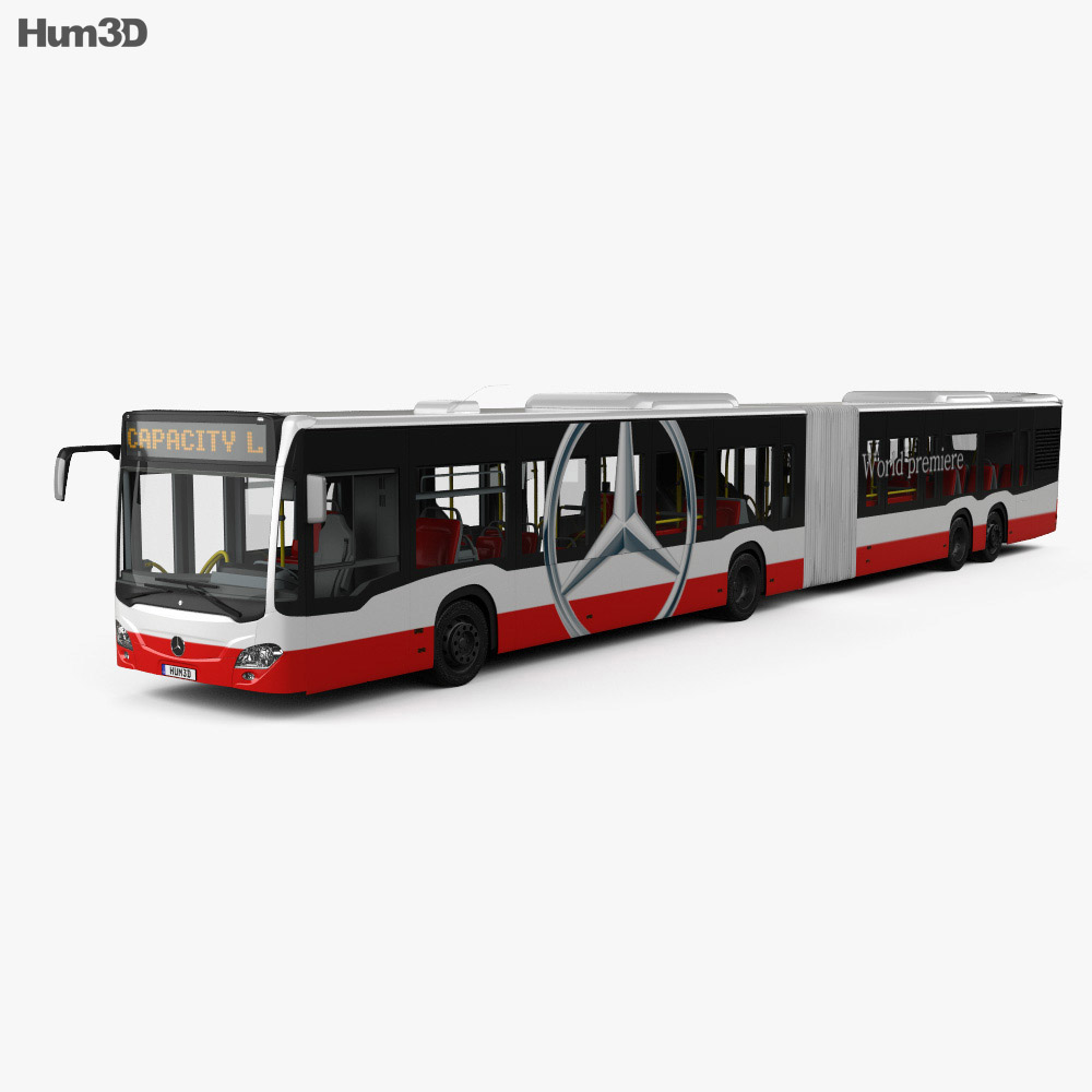 Mercedes-Benz CapaCity L 4-door bus with HQ interior 2014 3D model ...