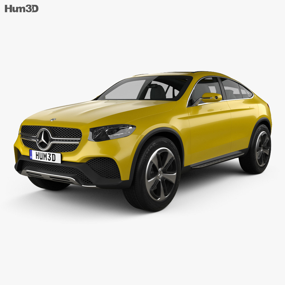 Mercedes-Benz GLC Coupe Concept 2014 3D model - Download Crossover SUV ...