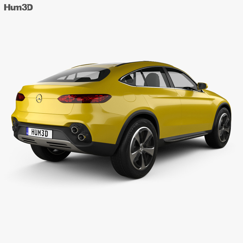 Mercedes-Benz GLC Coupe Concept 2014 3D model - Download Crossover SUV ...