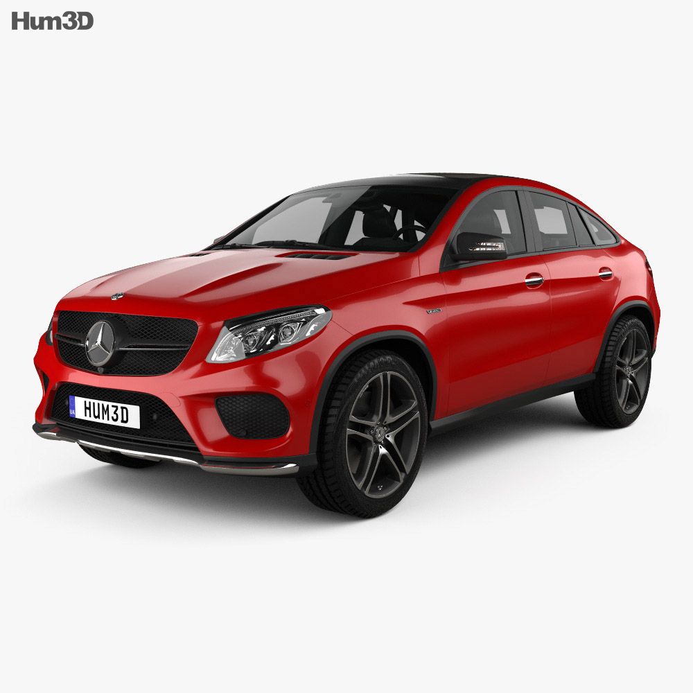 Mercedes-Benz GLE-class AMG Line coupe 2017 3D model - Download ...