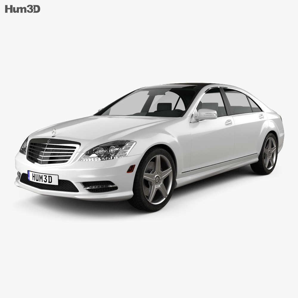 Mercedes-Benz S-class (W221) 2013 3D model - Download Sedan on 3DModels.org