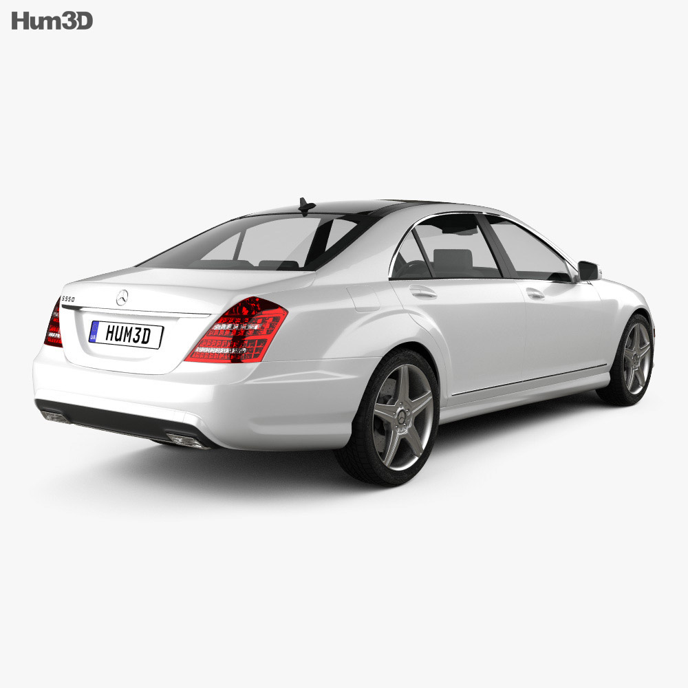 Mercedes-Benz S-class (W221) 2013 3D model - Download Sedan on 3DModels.org