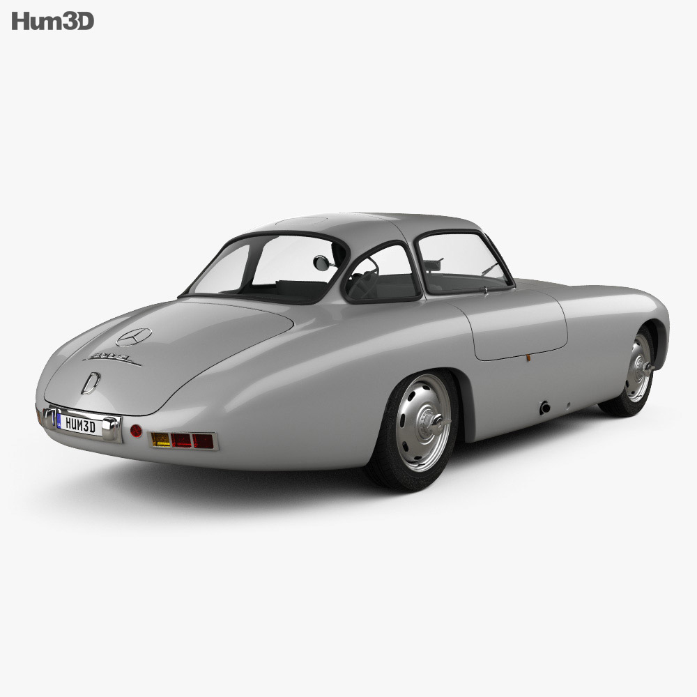 Mercedes-Benz SL-class (W194) 1952 3D model - Download Sports car on ...