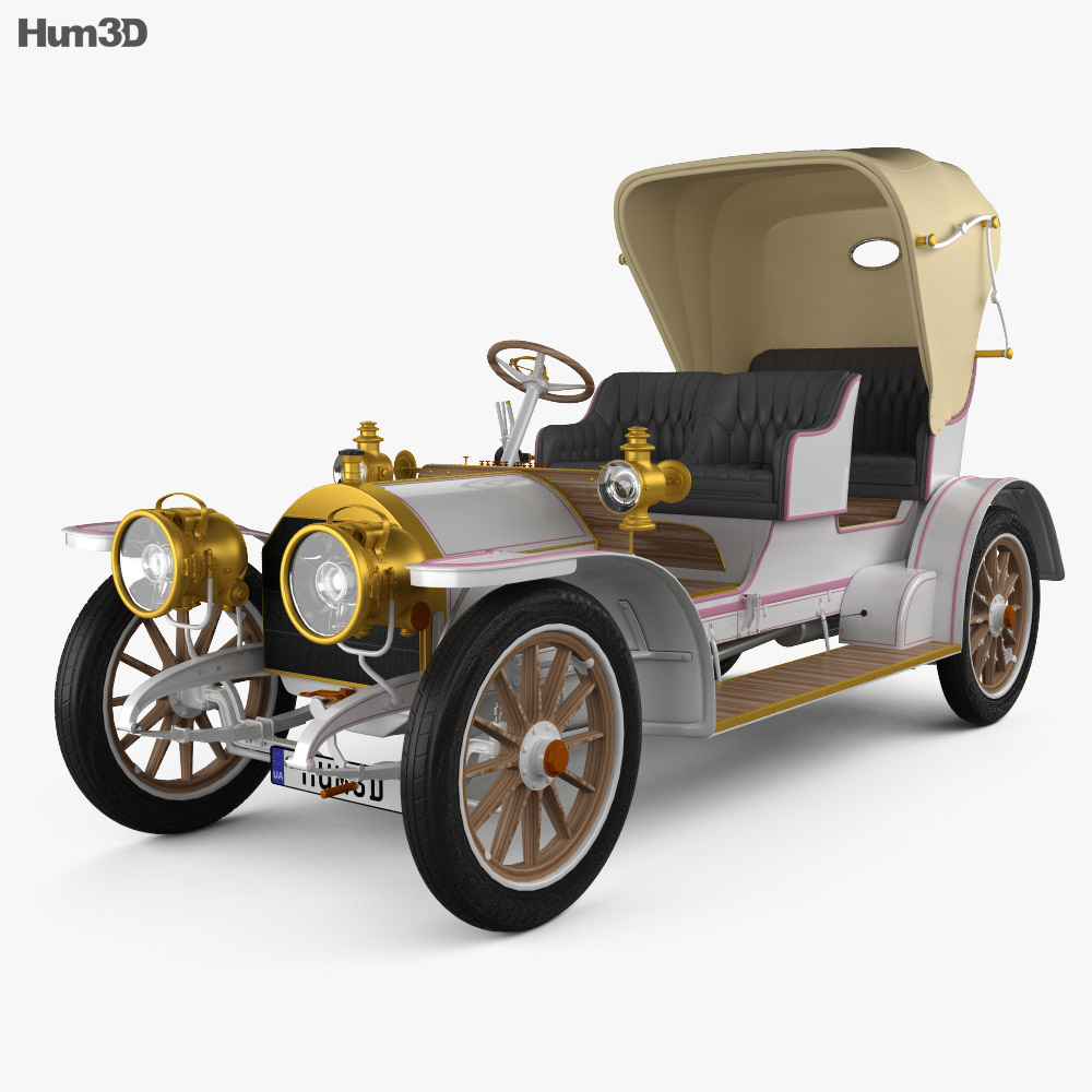 Mercedes-Benz Simplex 28-32 Phaeton 1905 Modelo 3D - Descargar Sedan on ...