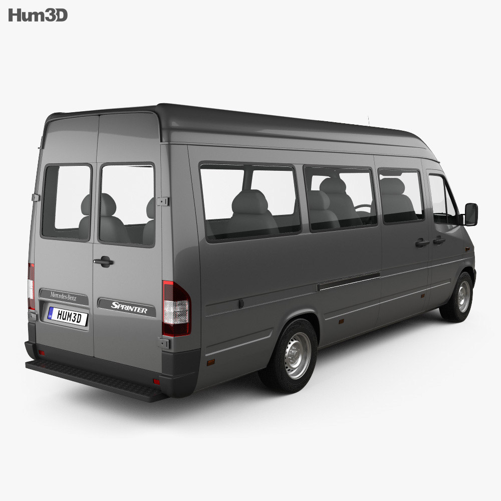Mercedes-Benz Sprinter (903) Passenger Van L3H2 2002 3D model ...