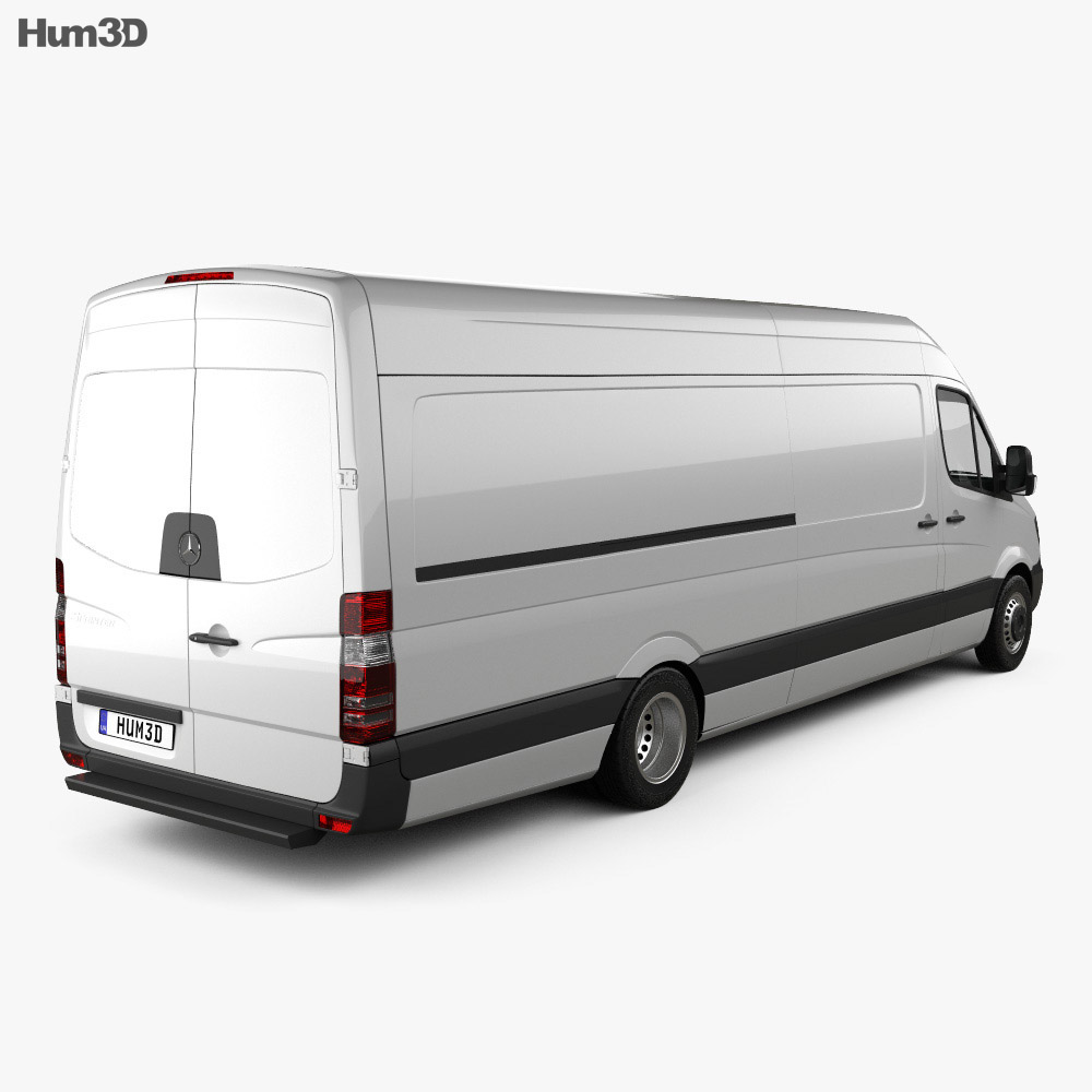 Mercedes-Benz Sprinter Panel Van ELWB HR 2016 3D model - Download Van ...