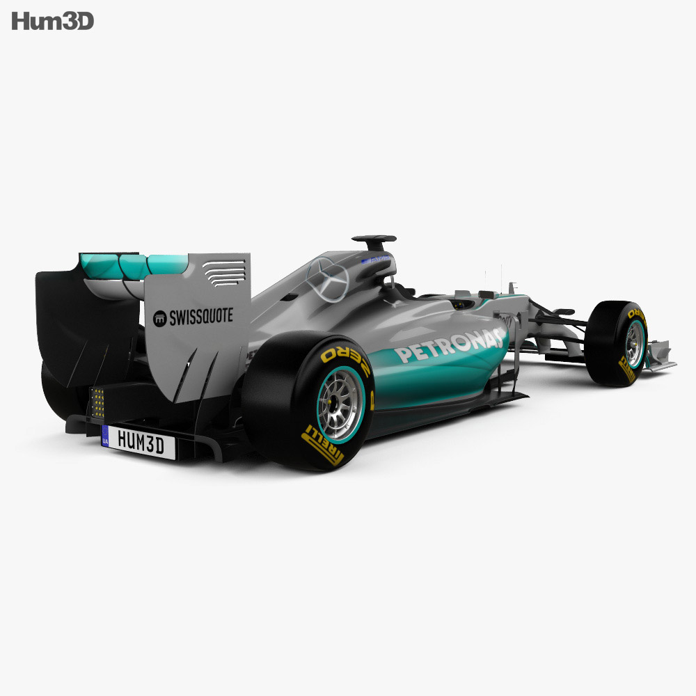 Mercedes-Benz W05 2014 3D model - Download Sports car on 3DModels.org