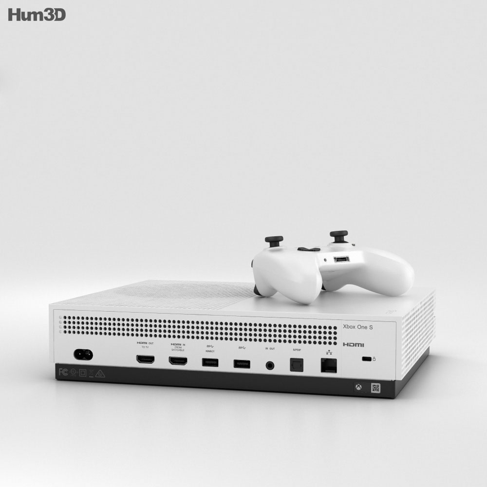 Microsoft Xbox One S 3D model - Download Game Console on 3DModels.org