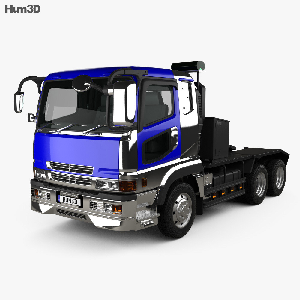 Mitsubishi Fuso Super Great (FP) Tractor Truck 2007 3D model - Download ...