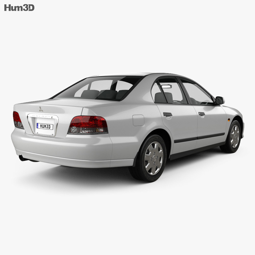 Mitsubishi Galant sedan 2003 3D model - Download Sedan on 3DModels.org
